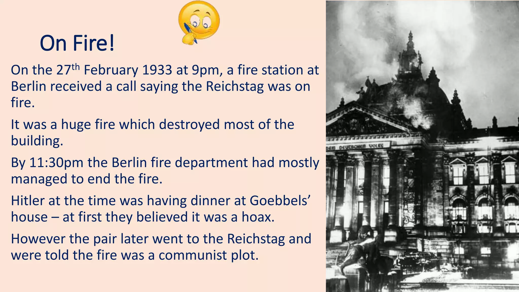 The Reichstag Fire | PPTX