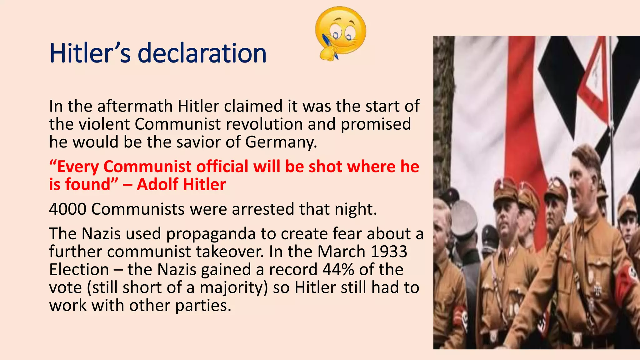 The Reichstag Fire | PPTX