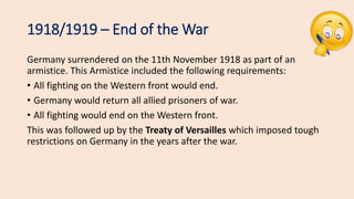 End of World War One | PPTX