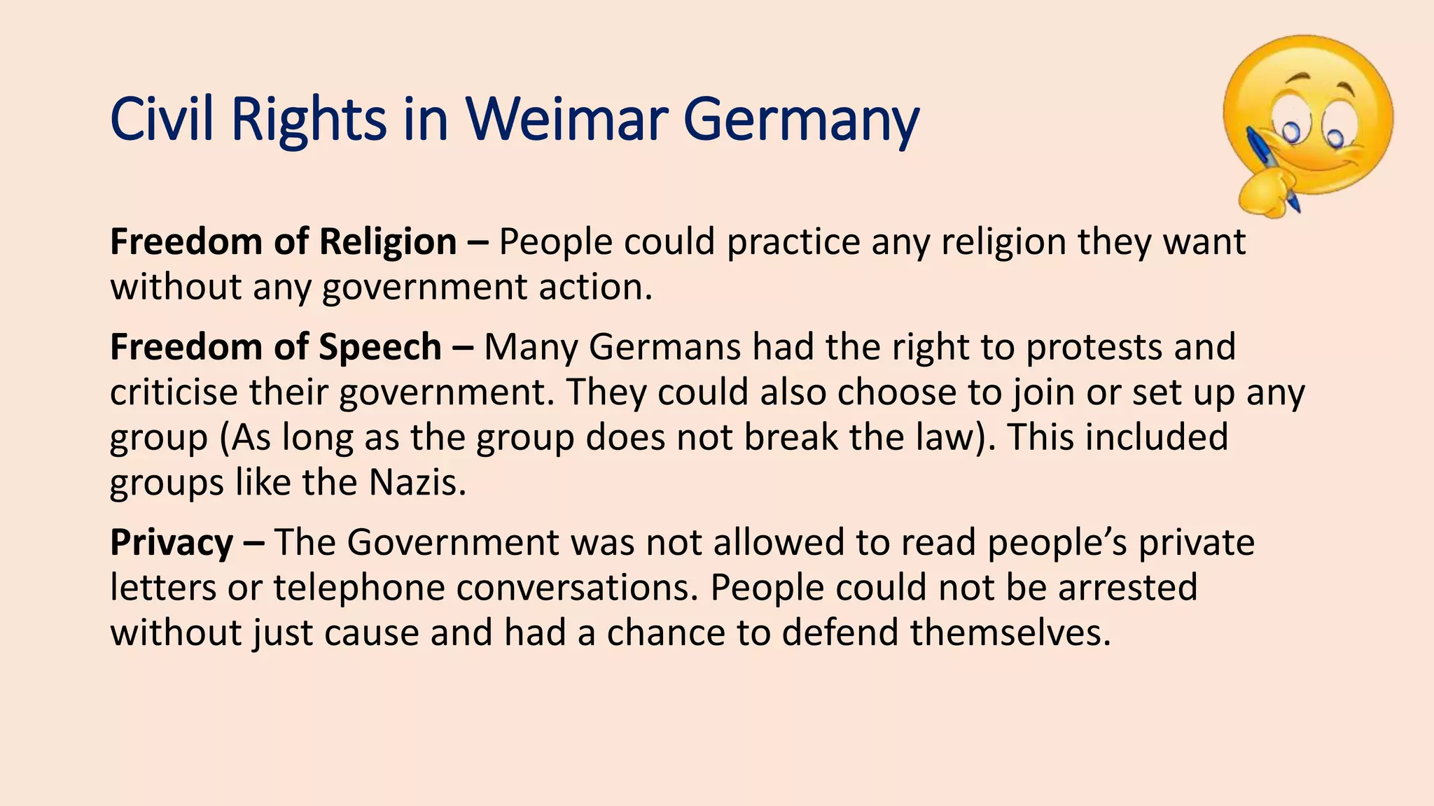 Constitution of the Weimar Republic | PPT