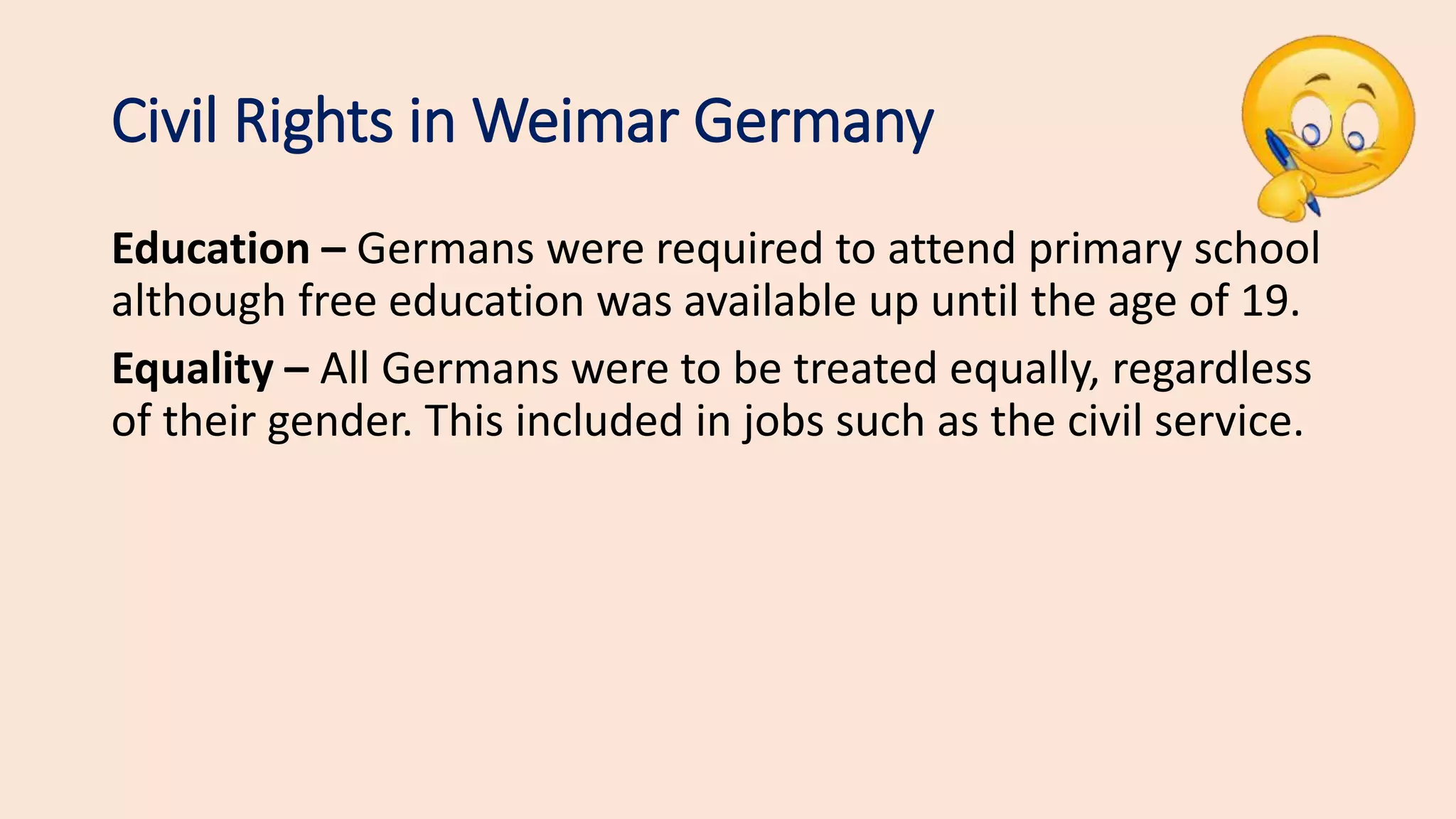 Constitution of the Weimar Republic | PPT