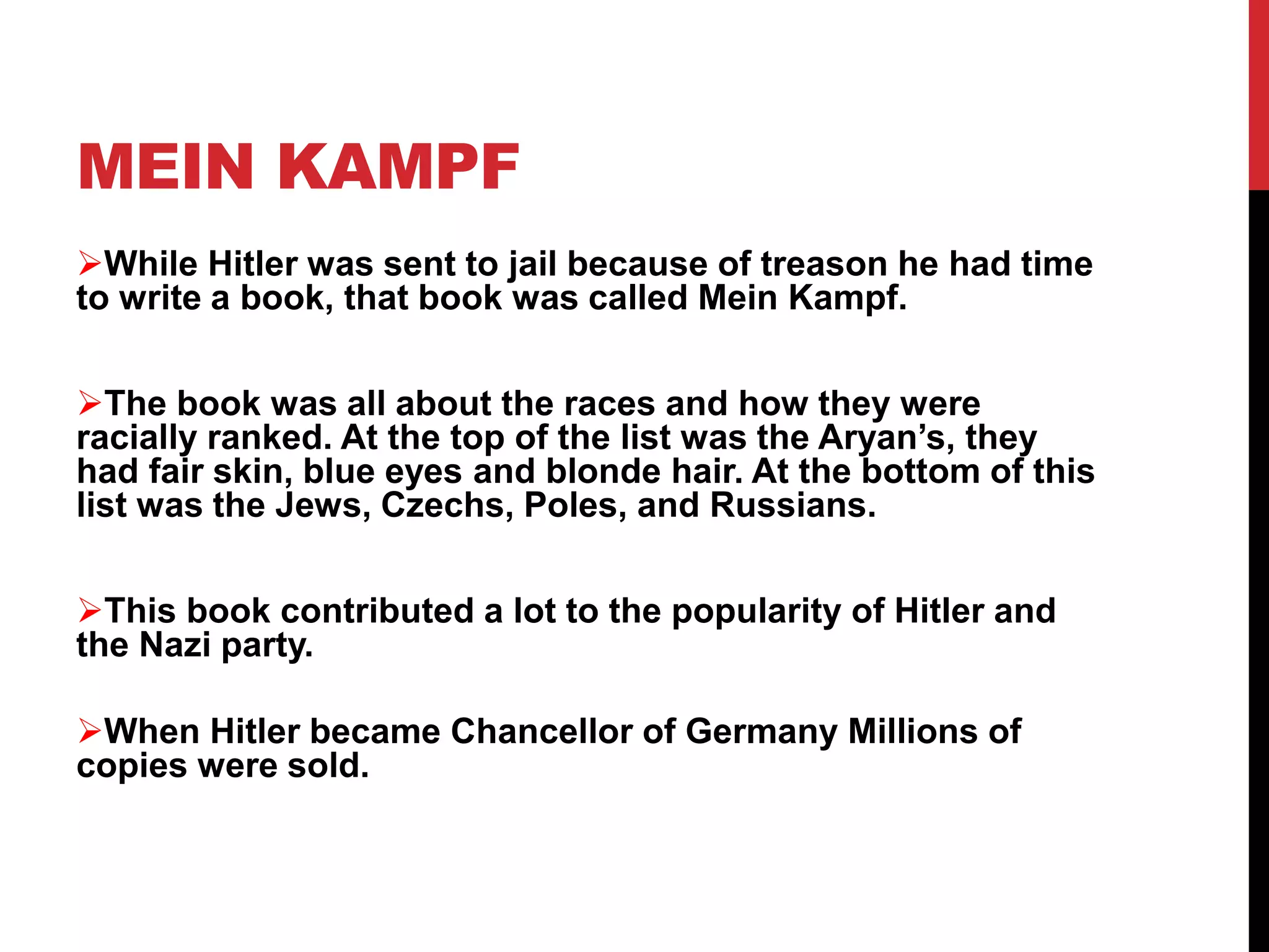 Adolf Hitler presentation | PPTX | Political Issues & policy | Politics