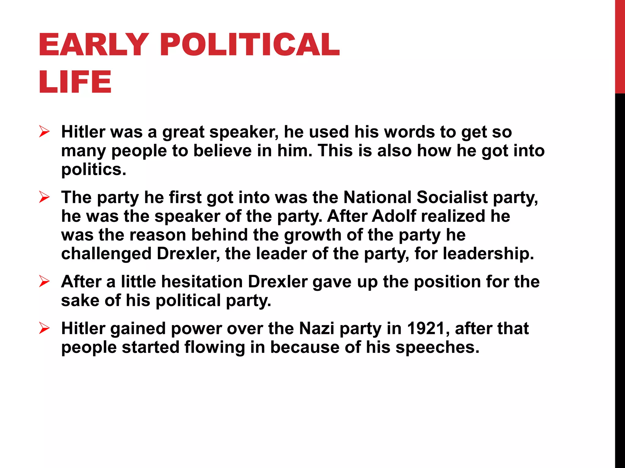 Adolf Hitler presentation | PPTX | Political Issues & policy | Politics