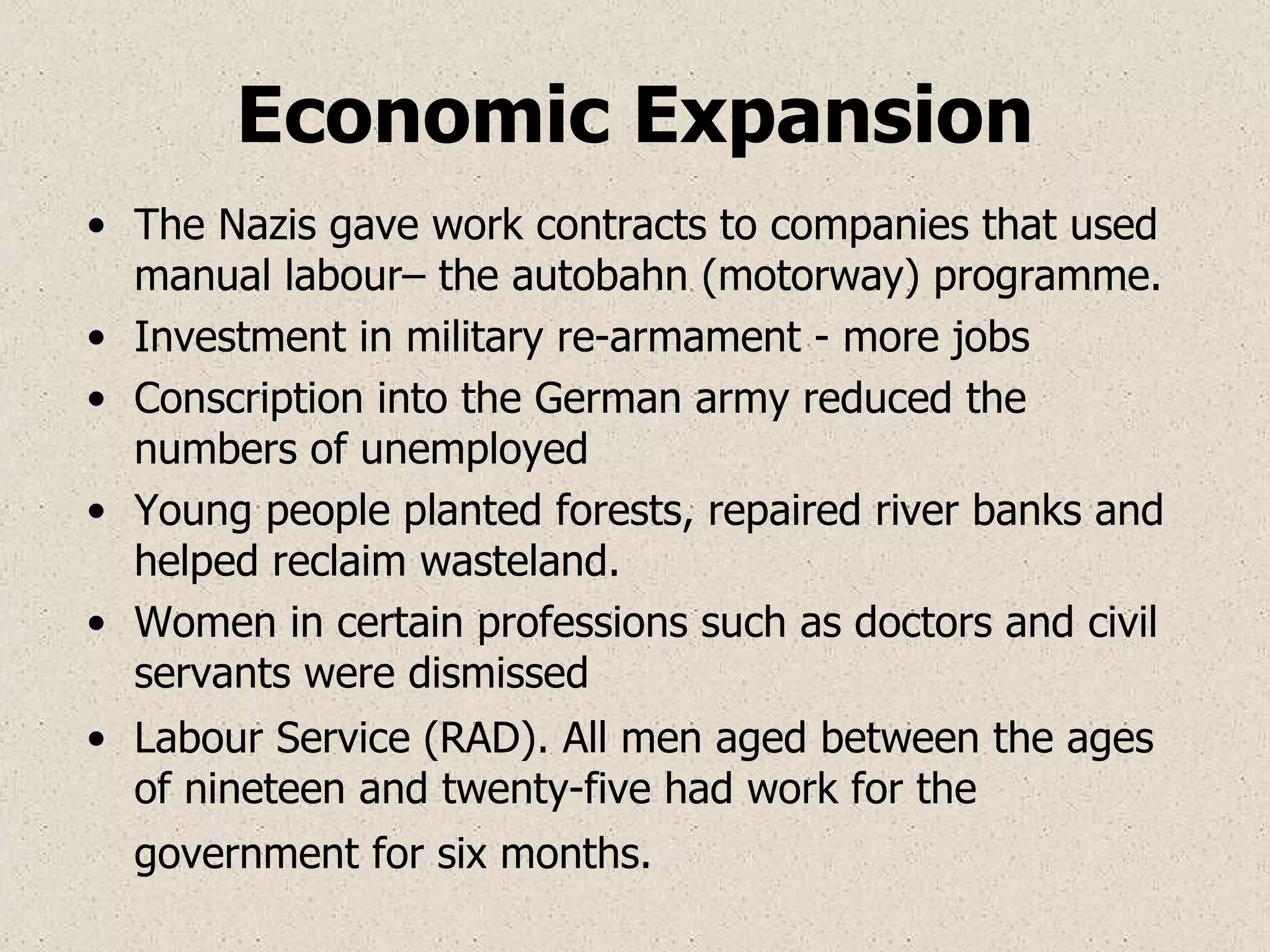 Hitler's economic policy | PPT