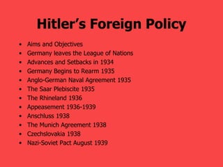 Hitler's foreign policy | PPT