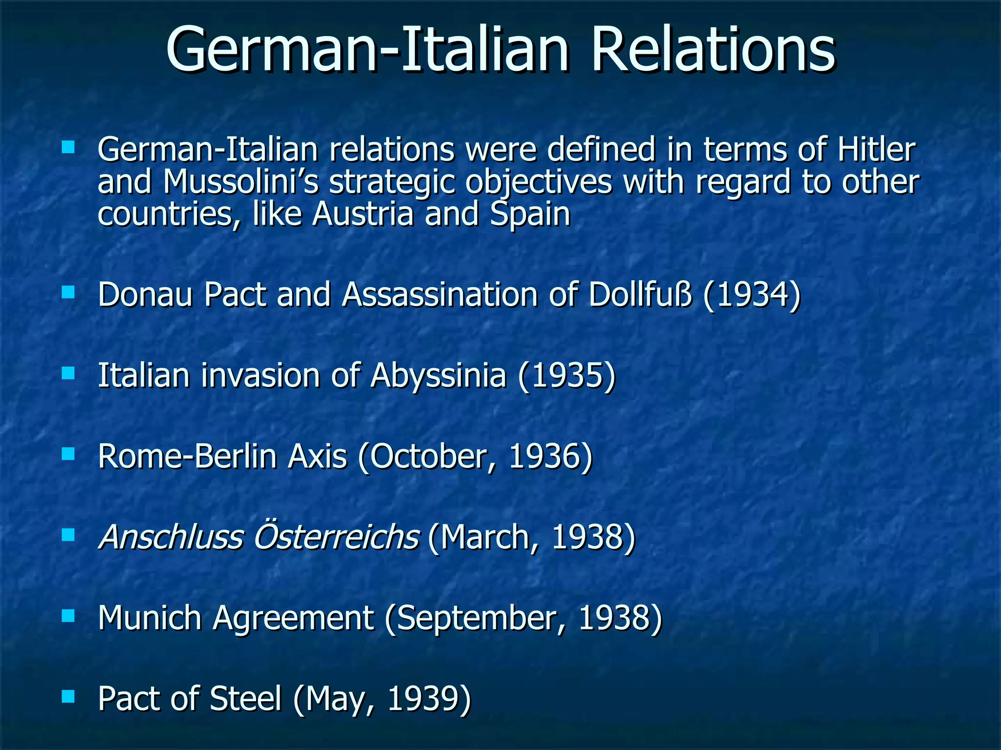 Hitler’S Foreign Policy | PPT