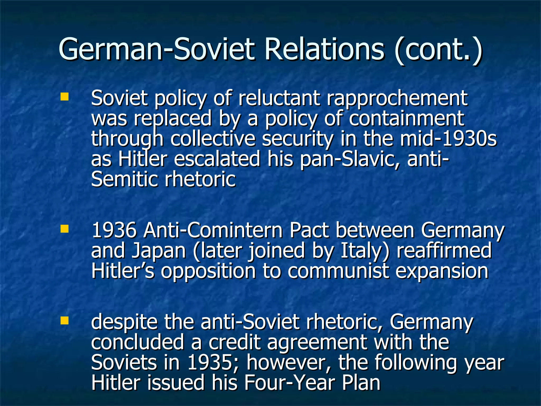 Hitler’S Foreign Policy | PPT
