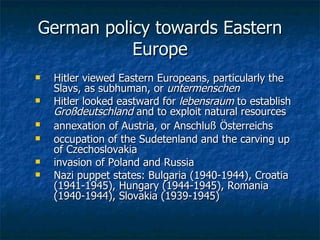 Hitler’S Foreign Policy | PPT