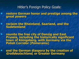Hitler’S Foreign Policy | PPT