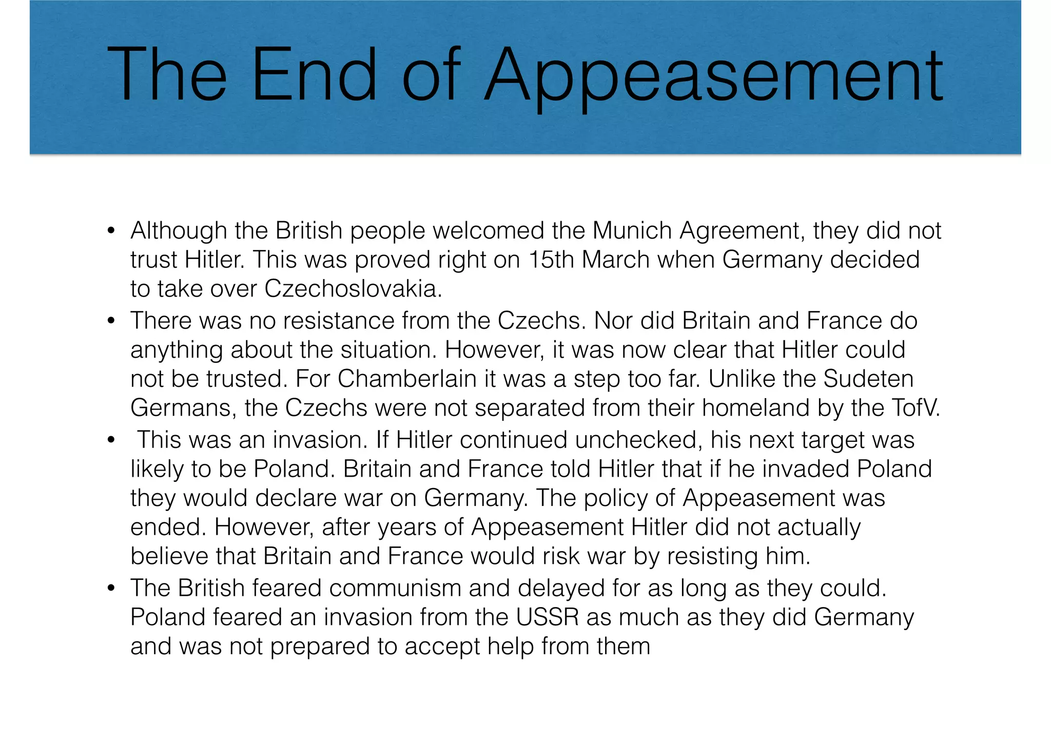 AQA B History GCSE Hitler's Foreign Policy Revision | PDF