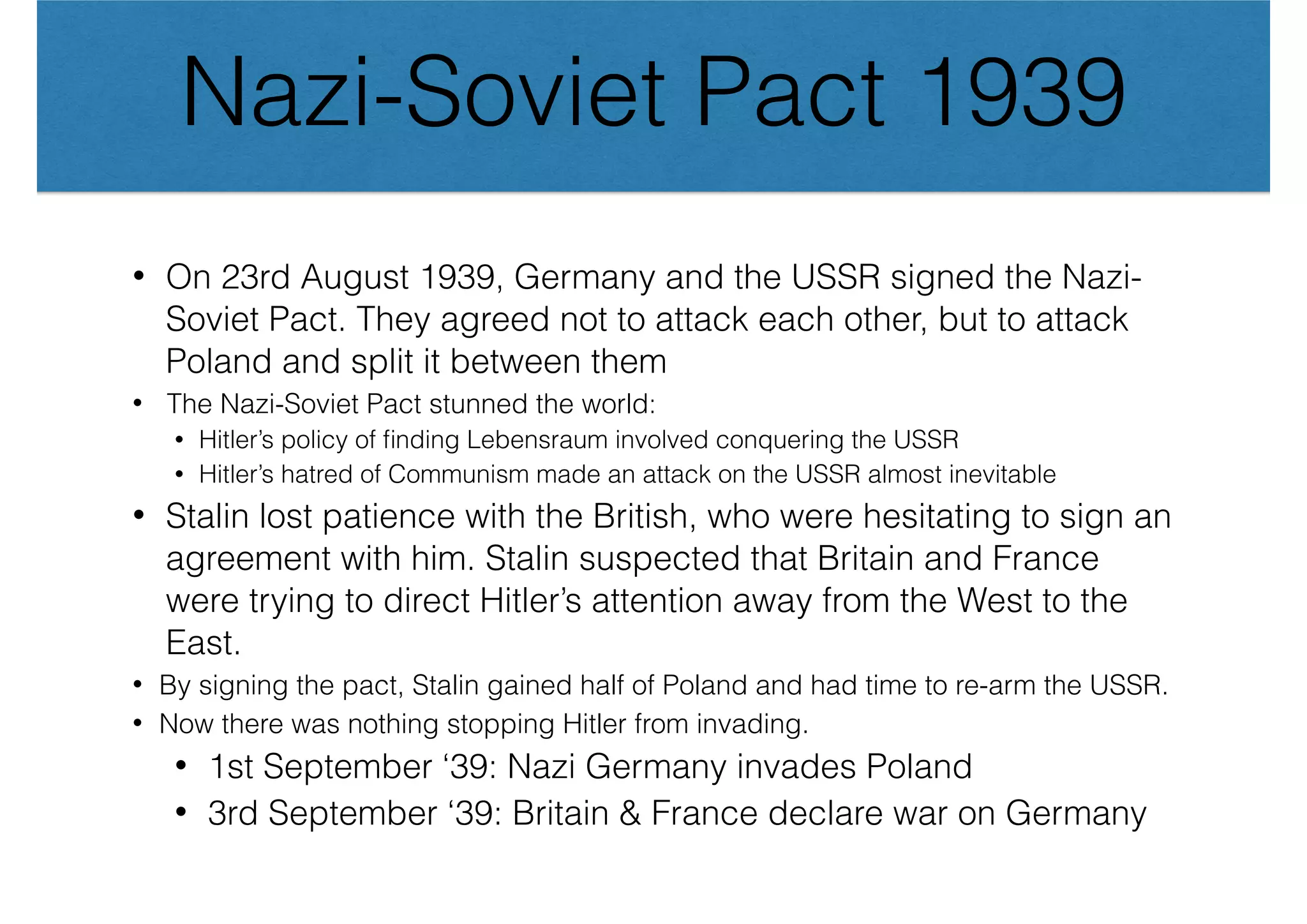 AQA B History GCSE Hitler's Foreign Policy Revision | PDF