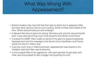 AQA B History GCSE Hitler's Foreign Policy Revision | PDF