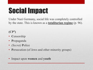 Hitler's Germany - Impact of Hitler's Rule | PDF