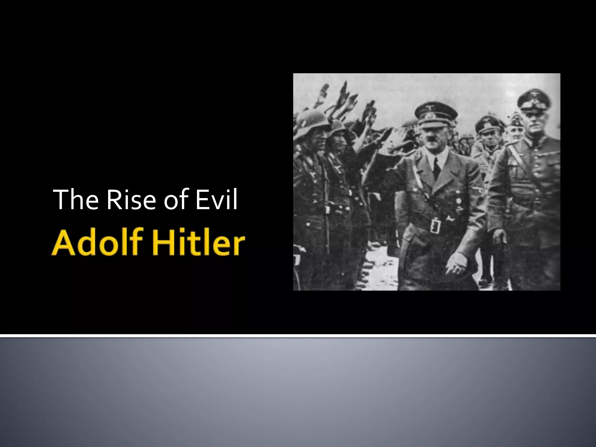 Hitler's germany lesson 3 hitler's strengths and rise | PPTX