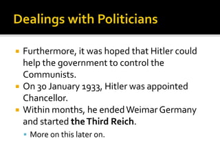 Hitler's germany lesson 3 hitler's strengths and rise | PPTX