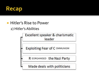 Hitler's germany lesson 4 hitler's consolidation of power | PPTX