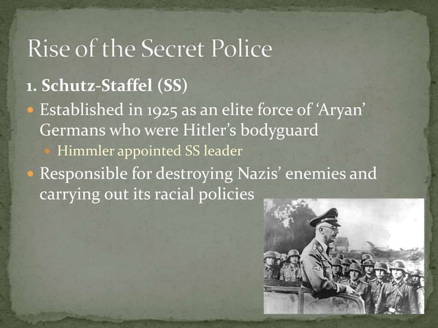 Hitler’s germany social impact 1 (propaganda, censorship, ss) | PPT ...