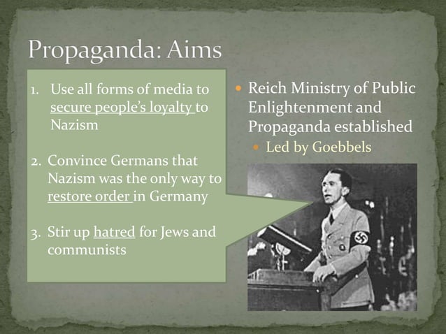 Hitler’s germany social impact 1 (propaganda, censorship, ss) | PPT