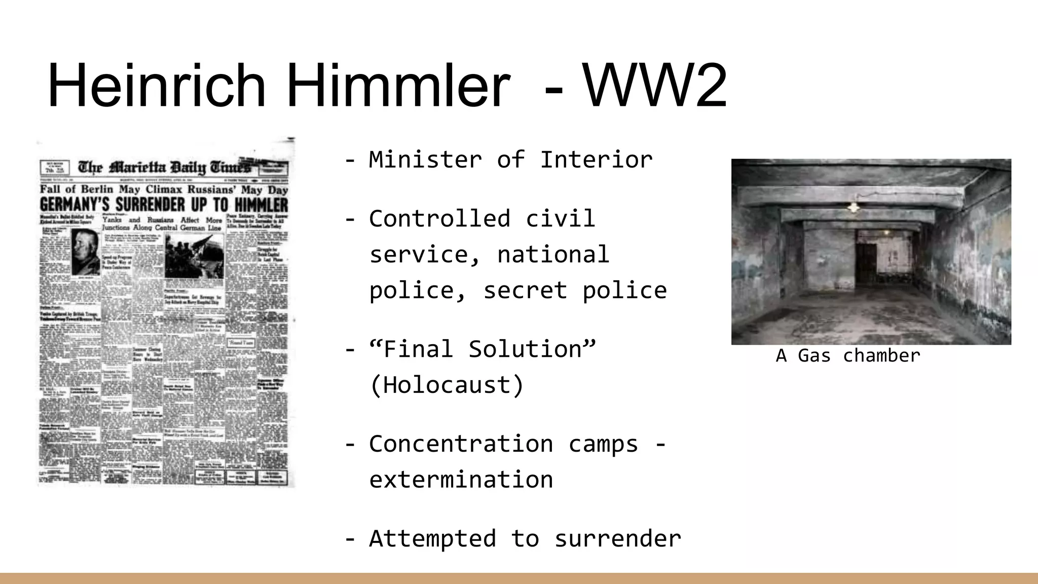 Hitler's henchmen student presentation 2015 | PPT