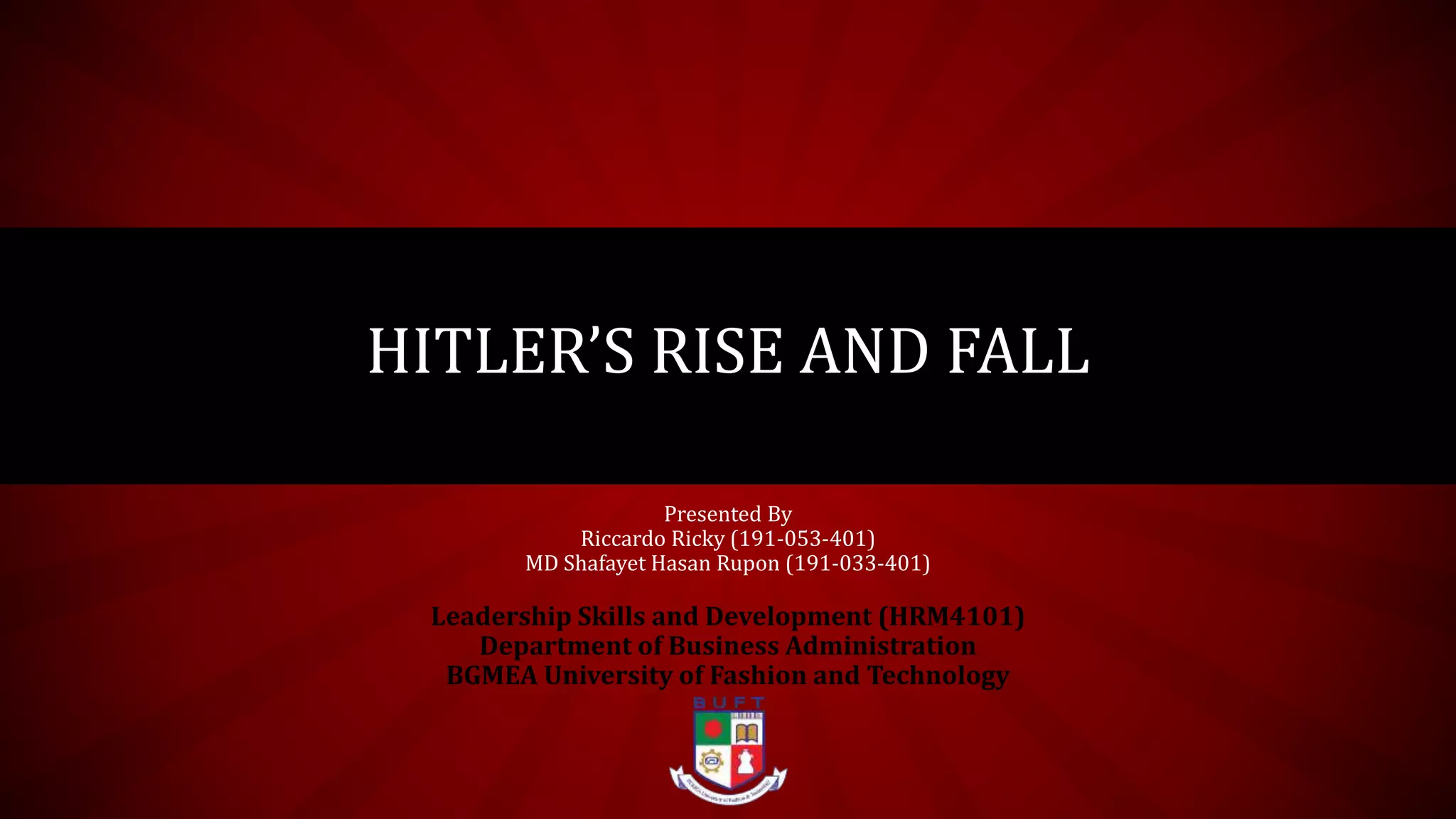Hitler’s Rise and Fall.pptx