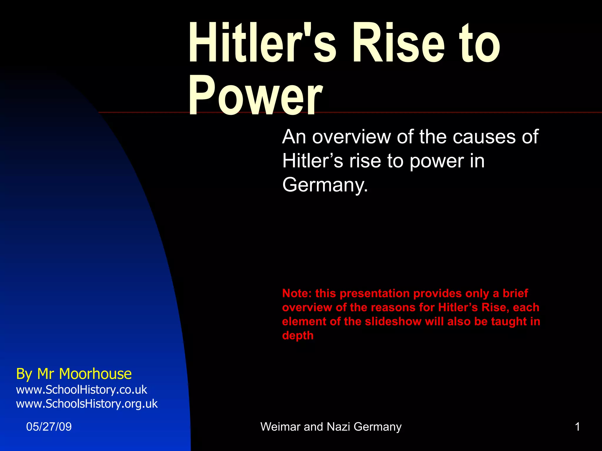 Hitlers Rise to Power | PPT