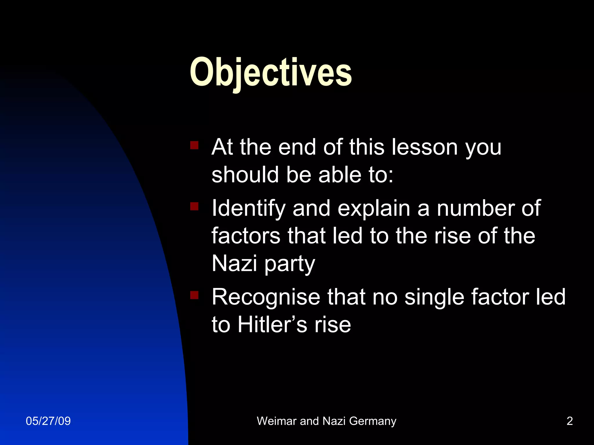 Hitlers Rise to Power | PPT
