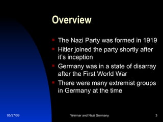 Hitlers Rise to Power | PPT