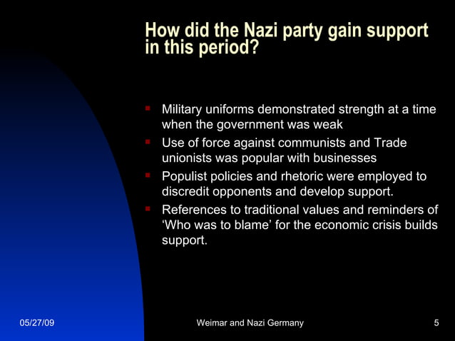 Hitlers Rise to Power | PPT