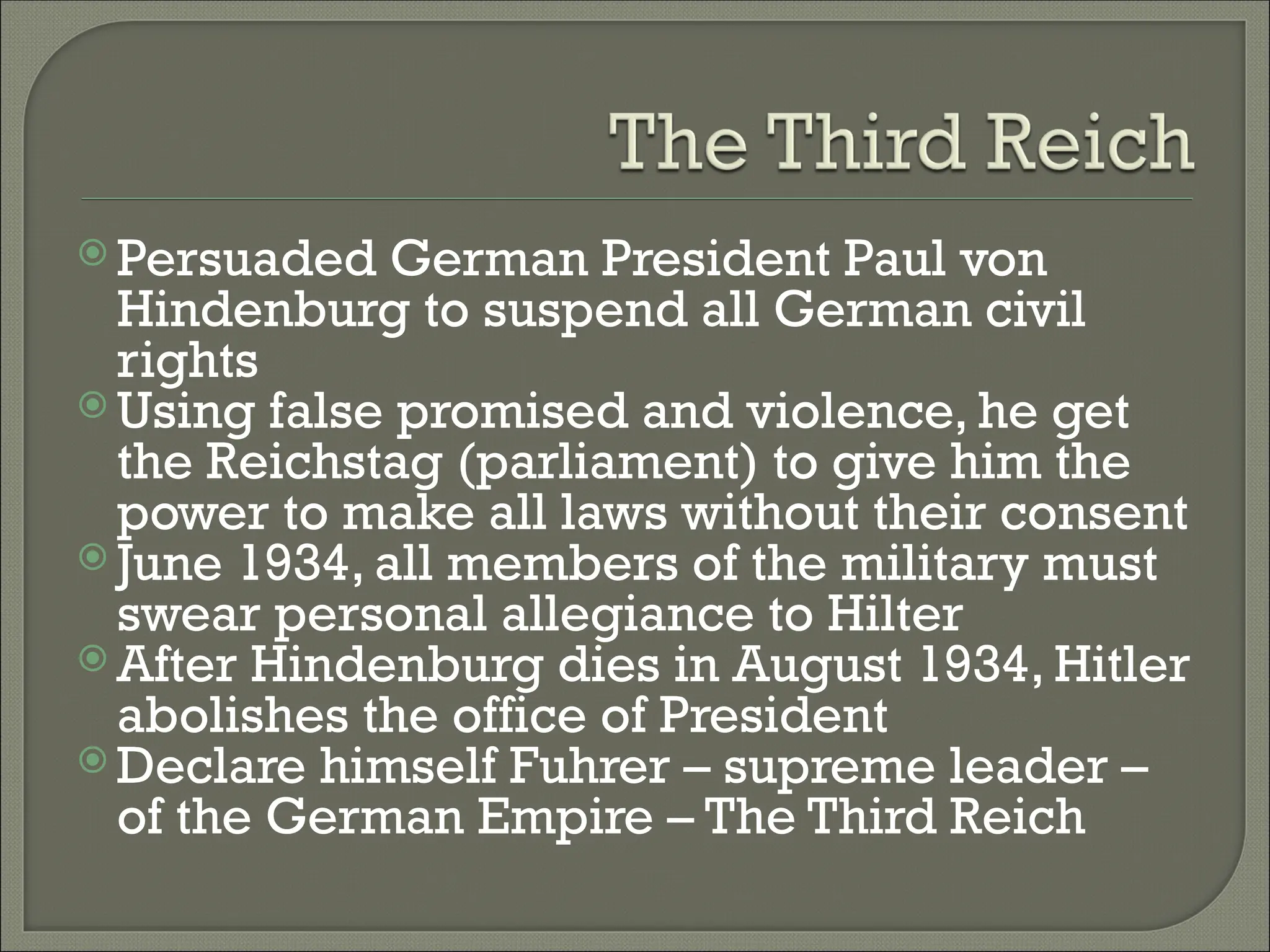 Hitlers Rise to Power nad Nazism and how world war occurred pptppt | PPT