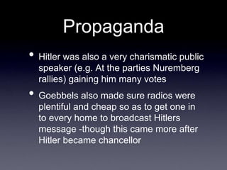 Hitler To Power 1930 to 1933 | PPTX | Politics