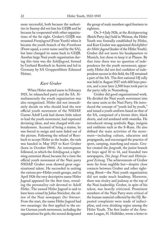 Hitler Youth 1922 1945-an illustrated history