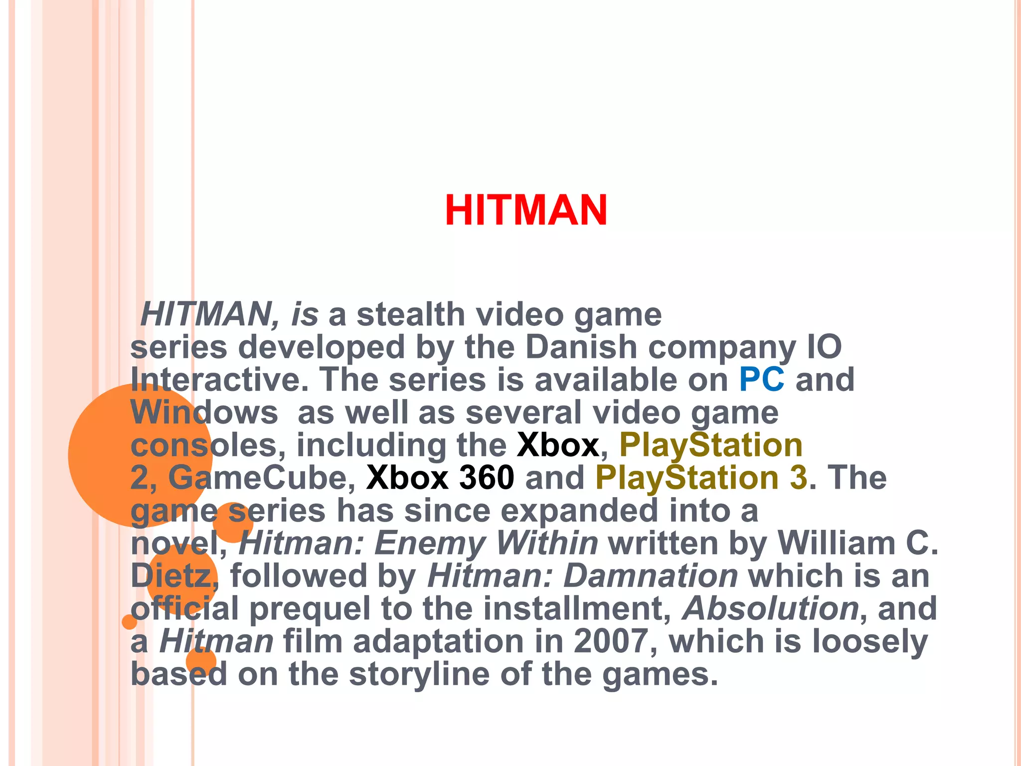 Hitman | PPTX