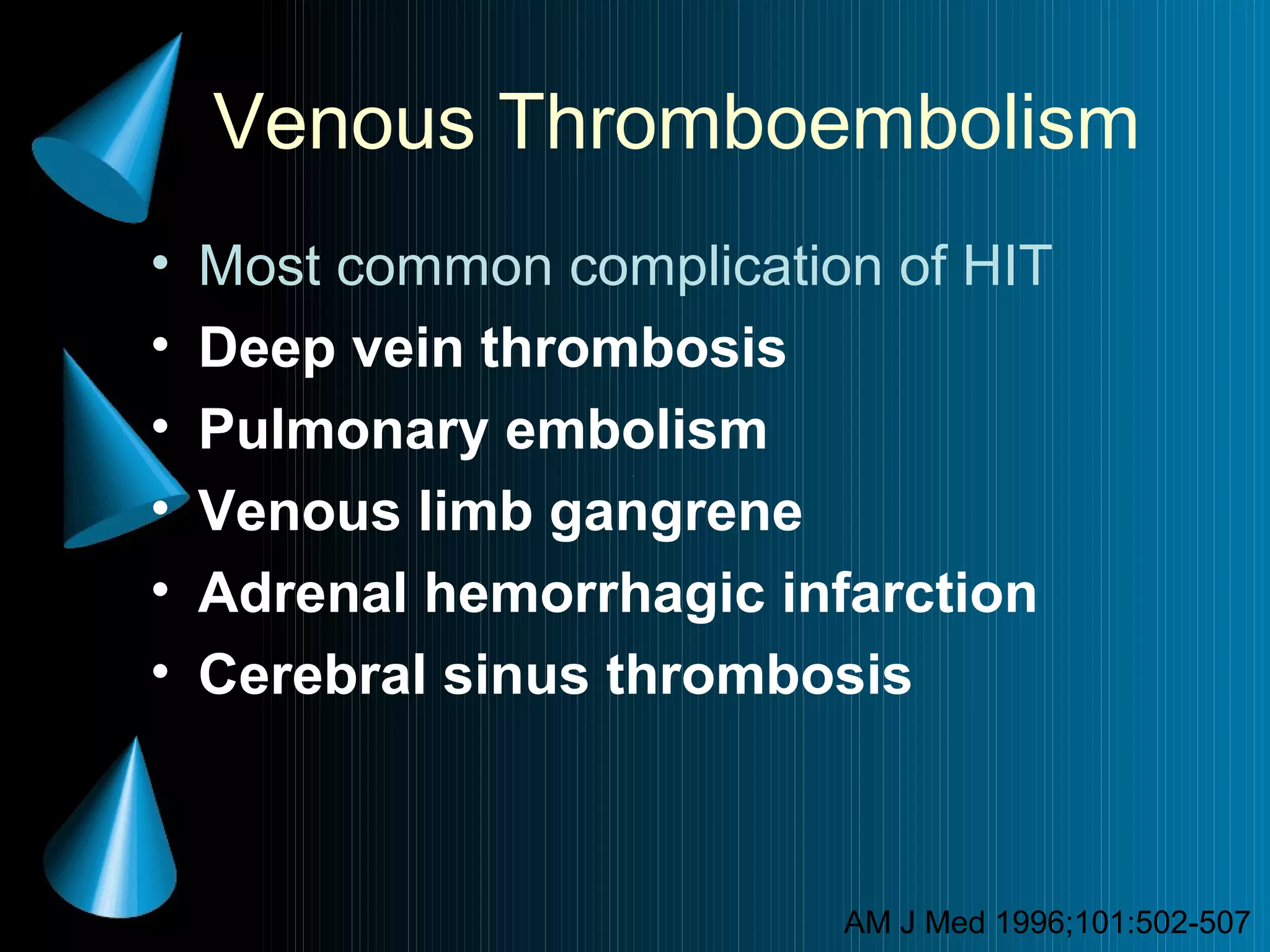 HEPARIN INDUCED THROMBOCYTOPENIA | PPT