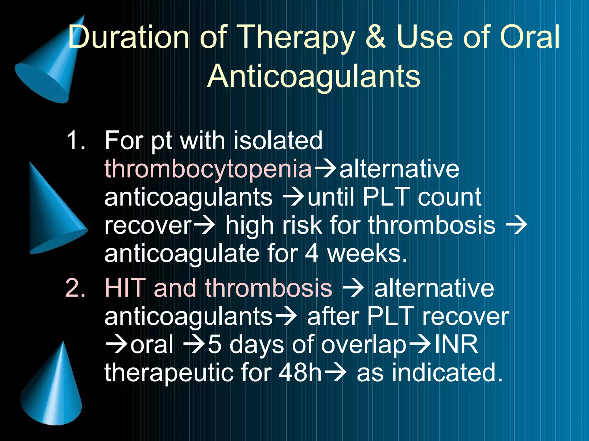 HEPARIN INDUCED THROMBOCYTOPENIA | PPT
