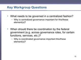 Governance Workgroup 9-3-10 | PPT