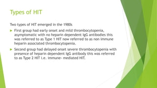 Heparin Thrombocytopenia Presentationppt | PPT
