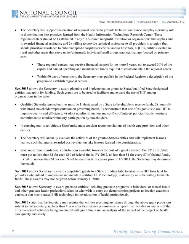 Hit provisions in arra | PDF