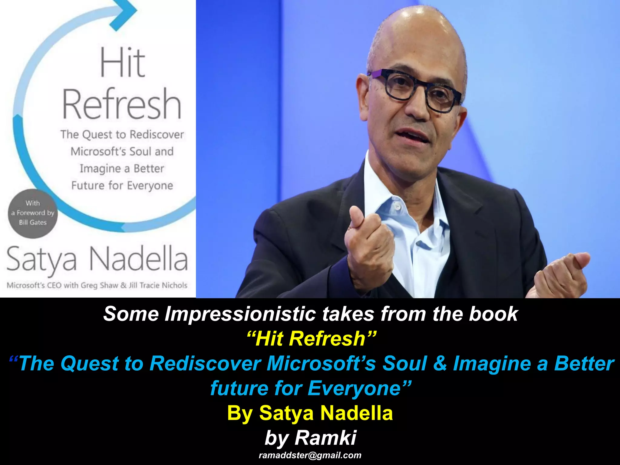 Hit refresh Book Take Aways | PDF