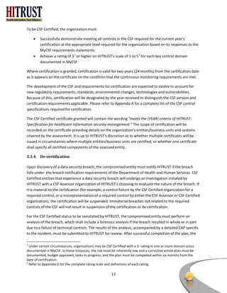 Hitrust csf-assurance-program-requirements-v1 3-final | PDF