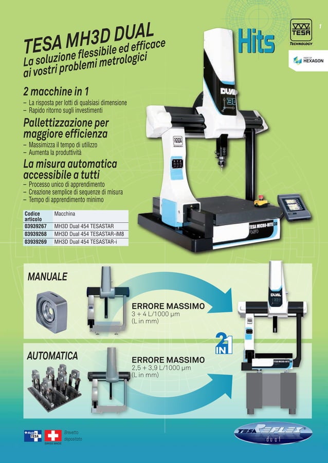 TESA MH3D DUAL, TESA SCAN e TESA VISIO | PDF