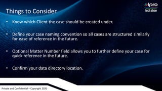 Case Creation Best Practices in Ipro for desktop | PDF | Databases ...