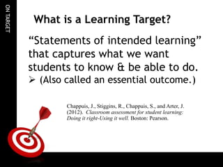 Hitting the Target Group C 10-15-13 | PPT