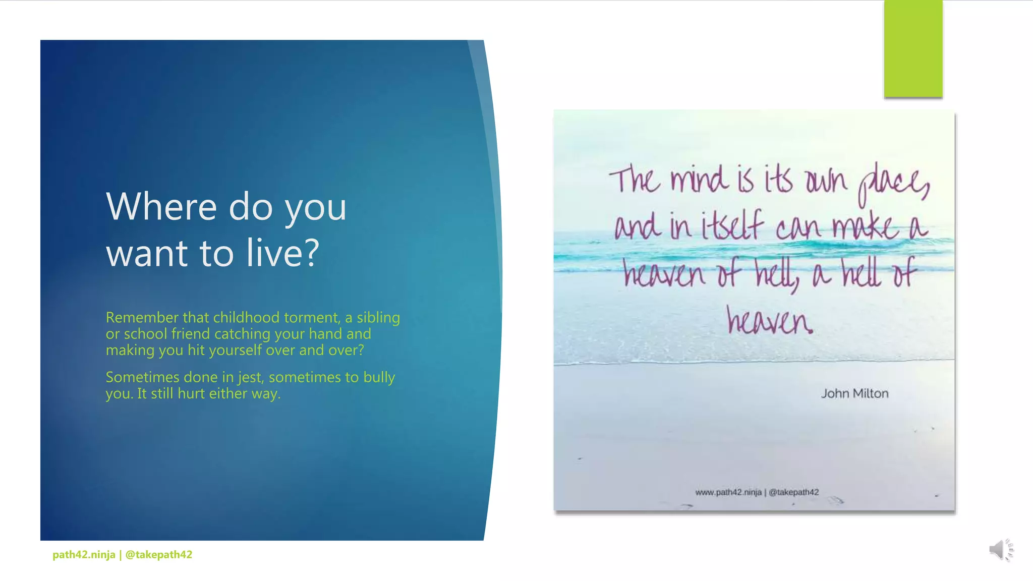 Stop hitting yourself | PPTX | Mental Health | Diseases and Conditions