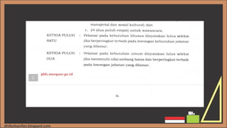 Hitung-hitungan untuk kelulusan seleksi pppk | PPTX