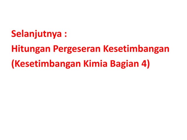 Hitungan derajat disosiasi (kesetimbangan kimia bagian 2 compressed | PDF