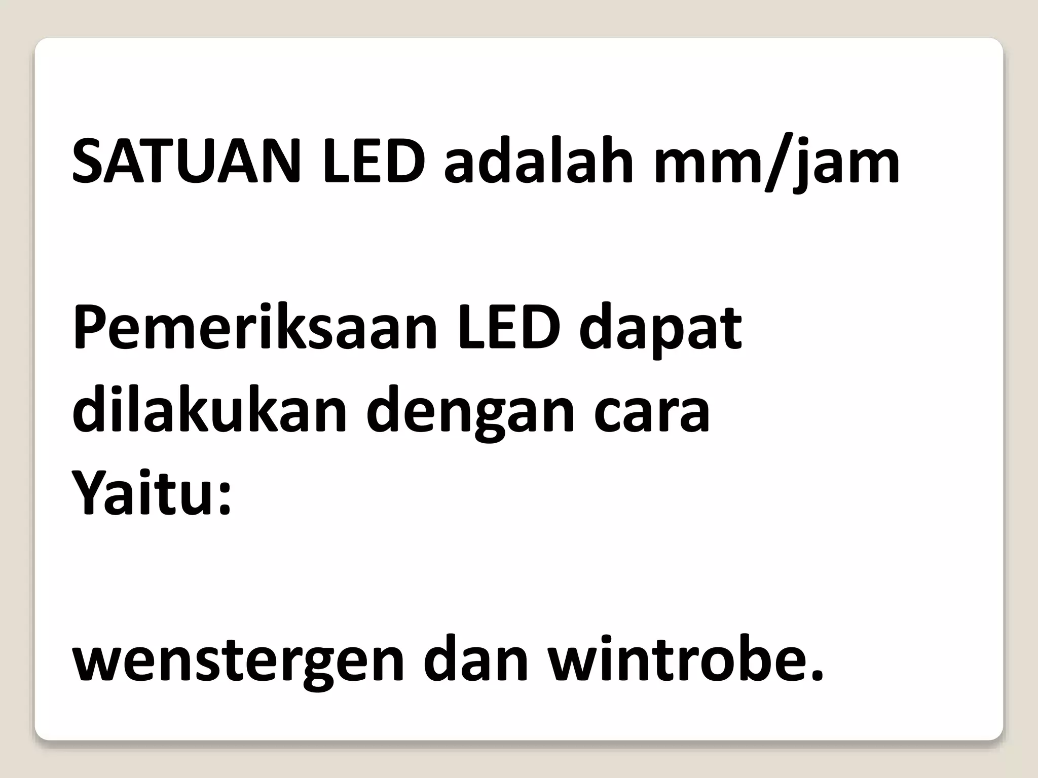 Hitung jumlah leukosit | PPT