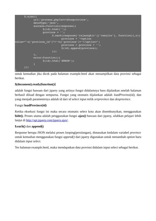 Hitung Ongkos Kirim Menggunakan API rajaongkir.com dengan PHP+JQUERY | PDF