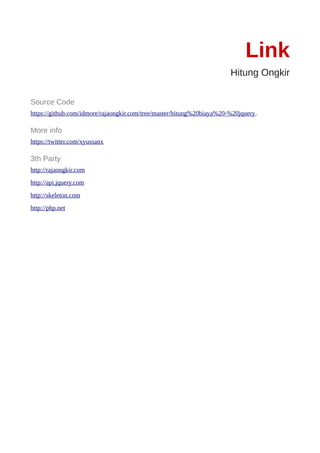 Hitung Ongkos Kirim Menggunakan API rajaongkir.com dengan PHP+JQUERY | PDF