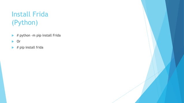 Bypass Security Checking with Frida | PPT