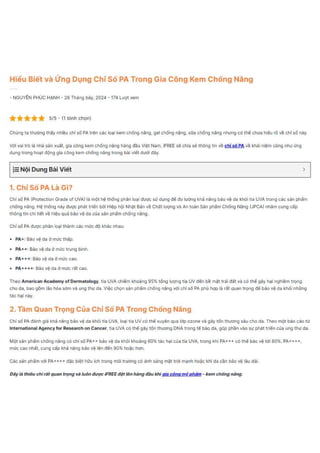 Hiểu Biết và Ứng Dụng Chỉ Số PA Trong Gia Công Kem Chống Nắng.pdf